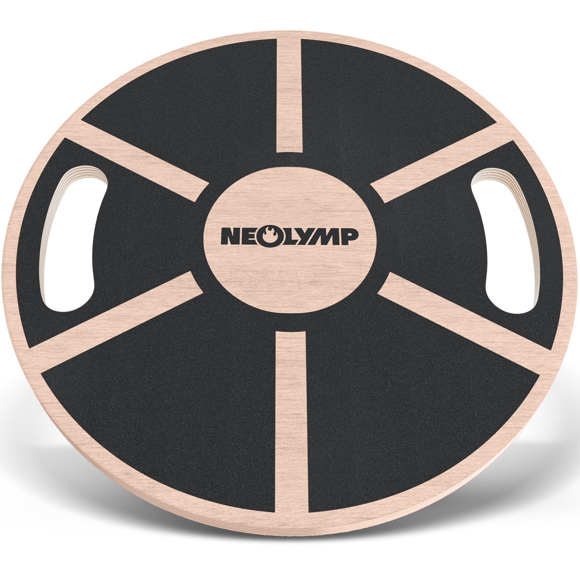 NEOLYMP Balance Board Wood | with Handles & Non-slip